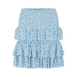 Y.A.S YAS Rock 'Lura' Damen Größe 34 hellblau / weiß