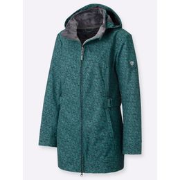 WITT Damen Softshelljacke gef&uuml;ttert, wasserabweisend, gr&uuml;n-meliert, Gr&ouml;&szlig;e 50