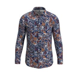 DESOTO Button Up Shirt male Blue size XL