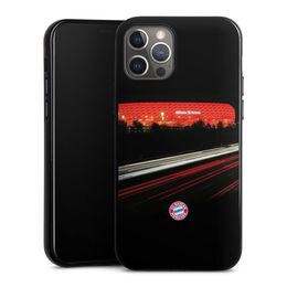 DeinDesign iPhone 12 Pro Handy Silikon H&uuml;lle Case schwarz Handyh&uuml;lle Fcb Fc Bayern M&uuml;nchen Stadium