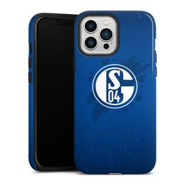 DeinDesign iPhone 13 Pro Max Handy Panzer Handyh&uuml;lle robuste Outdoor H&uuml;lle Schutzh&uuml;lle gl&auml;nzend Official Licensed Product Fc Schalke 04 Schalke 04 Tough Case