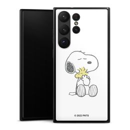 DeinDesign Galaxy S23 Ultra Handy Silikon H&uuml;lle Case schwarz Handyh&uuml;lle Snoopy Love Peanuts