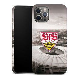 DeinDesign iPhone 12 Pro Max Handy Premium Case Smartphone Handyh&uuml;lle Schutzh&uuml;lle matt Official Licensed Product Vfb Stuttgart Stadium Premium Case