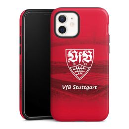 DeinDesign iPhone 12 mini Handy Panzer Handyh&uuml;lle robuste Outdoor H&uuml;lle Schutzh&uuml;lle gl&auml;nzend Stadium Vfb Stuttgart Official Licensed Product Tough Case