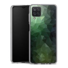 DeinDesign Galaxy A12 Handy Silikon H&uuml;lle Case transparent Handyh&uuml;lle Mosaic Geometric Tarnmuster Silikon Case