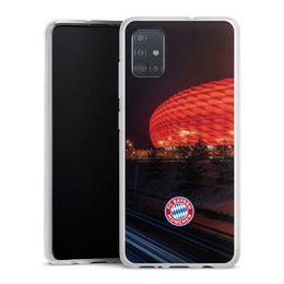 DeinDesign Galaxy A51 Handy Silikon H&uuml;lle Case transparent Handyh&uuml;lle Fc Bayern M&uuml;nchen Stadium Fcb Silikon Case