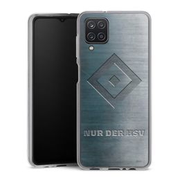 DeinDesign Galaxy A12 Handy Silikon H&uuml;lle Case transparent Handyh&uuml;lle Metallic Look Hsv Hamburger Sv Silikon Case