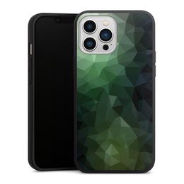 DeinDesign iPhone 13 Pro Max Handy Premium Silikon H&uuml;lle Handyh&uuml;lle schwarz Case Tarnmuster Geometric Mosaic Silikon Premium Case