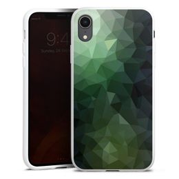 DeinDesign iPhone Xr Handy Silikon H&uuml;lle Case wei&szlig; Handyh&uuml;lle Tarnmuster Geometric Mosaic Silikon Case
