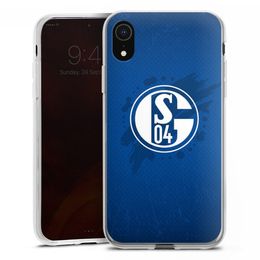 DeinDesign iPhone Xr Handy Silikon H&uuml;lle Case transparent Handyh&uuml;lle Official Licensed Product Fc Schalke 04 Schalke 04 Silikon Case