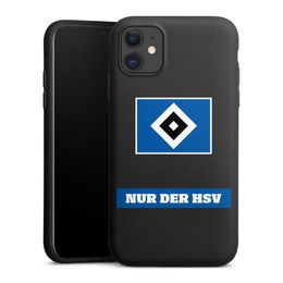 DeinDesign iPhone 11 Handy Premium Silikon H&uuml;lle Handyh&uuml;lle schwarz Case Hamburger Sv Statement Hsv Silikon Premium Case