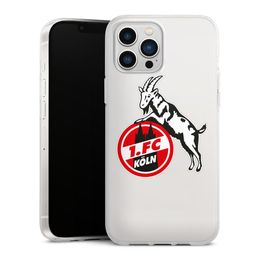 DeinDesign iPhone 13 Pro Max Handy Silikon H&uuml;lle Case transparent Handyh&uuml;lle Transparent Logo 1. Fc K&ouml;ln Silikon Case