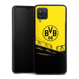DeinDesign Galaxy A12 Handy Silikon H&uuml;lle Case schwarz Handyh&uuml;lle Bvb Borussia Dortmund Merchandise