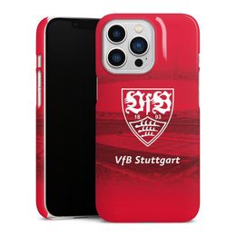 DeinDesign iPhone 13 Pro Handy Premium Case Smartphone Handyh&uuml;lle Schutzh&uuml;lle gl&auml;nzend Stadium Official Licensed Product Vfb Stuttgart Premium Case