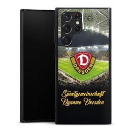 DeinDesign Galaxy S22 Ultra Handy Silikon H&uuml;lle Case schwarz Handyh&uuml;lle Sg Dynamo Dresden Sgd Official Licensed Product
