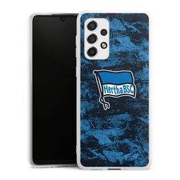 DeinDesign Galaxy A33 5G Handy Silikon H&uuml;lle Case transparent Handyh&uuml;lle Hertha Bsc Flag Logo Silikon Case