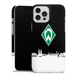 DeinDesign iPhone 13 Pro Max Handy Premium Case Smartphone Handyh&uuml;lle Schutzh&uuml;lle matt Skyline Sv Werder Bremen Official Licensed Product Premium Case