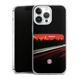 DeinDesign iPhone 14 Pro Max Handy Silikon H&uuml;lle Case transparent Handyh&uuml;lle Fcb Fc Bayern M&uuml;nchen Stadium Silikon Case