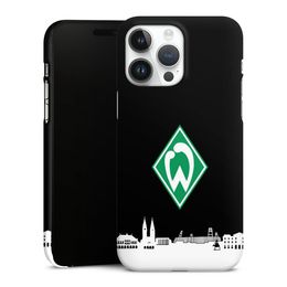DeinDesign iPhone 14 Pro Max Handy Premium Case Smartphone Handyh&uuml;lle Schutzh&uuml;lle matt Skyline Sv Werder Bremen Official Licensed Product Premium Case