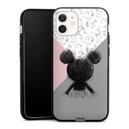 DeinDesign iPhone 12 Handy Silikon H&uuml;lle Case schwarz Handyh&uuml;lle Marble Disney Mickey Mouse