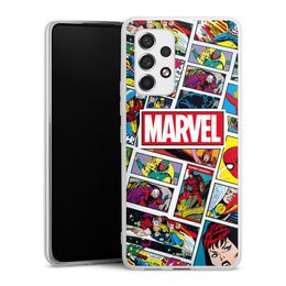 DeinDesign Galaxy A53 5G Handy Silikon H&uuml;lle Case transparent Handyh&uuml;lle Muster Comic Marvel Silikon Case