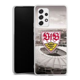 DeinDesign Galaxy A53 5G Handy Silikon H&uuml;lle Case transparent Handyh&uuml;lle Official Licensed Product Stadium Vfb Stuttgart Silikon Case