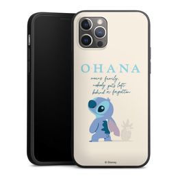 DeinDesign iPhone 12 Pro Handy Premium Silikon H&uuml;lle Handyh&uuml;lle schwarz Case Lilo & Stitch Disney Official Licensed Product Silikon Premium Case