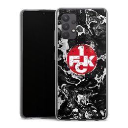 DeinDesign Galaxy A32 4G Handy Silikon H&uuml;lle Case transparent Handyh&uuml;lle Coat Of Arms 1. Fc Kaiserslautern Muster Silikon Case
