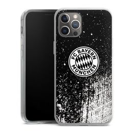 DeinDesign iPhone 12 Pro Max Handy Silikon H&uuml;lle Case transparent Handyh&uuml;lle Fc Bayern M&uuml;nchen Official Licensed Product Fcb Silikon Case