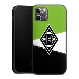 DeinDesign iPhone 12 Pro Handy Premium Silikon H&uuml;lle Handyh&uuml;lle schwarz Case Official Licensed Product Bmg Borussia M&ouml;nchengladbach Silikon Premium Case