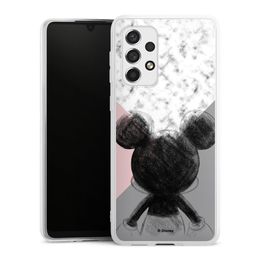 DeinDesign Galaxy A33 5G Handy Silikon H&uuml;lle Case transparent Handyh&uuml;lle Marble Disney Mickey Mouse Silikon Case