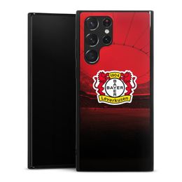 DeinDesign Galaxy S22 Ultra Handy Silikon H&uuml;lle Case schwarz Handyh&uuml;lle Bayer 04 Leverkusen Official Licensed Product Stadium