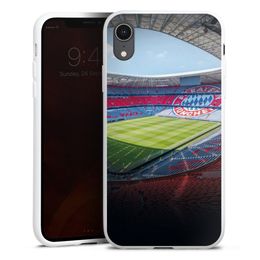 DeinDesign iPhone Xr Handy Silikon H&uuml;lle Case wei&szlig; Handyh&uuml;lle Fcb Fc Bayern M&uuml;nchen Stadium Silikon Case