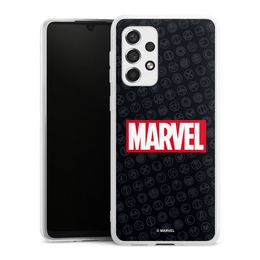 DeinDesign Galaxy A33 5G Handy Silikon H&uuml;lle Case transparent Handyh&uuml;lle Logo Comic Marvel Silikon Case
