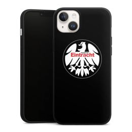 DeinDesign iPhone 14 Handy Premium Silikon H&uuml;lle Handyh&uuml;lle schwarz Case Eintracht Frankfurt Sge Official Licensed Product Silikon Premium Case