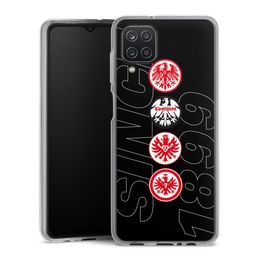 DeinDesign Galaxy A12 Handy Silikon H&uuml;lle Case transparent Handyh&uuml;lle Eagle Eintracht Frankfurt Logo Silikon Case