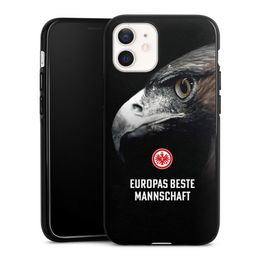 DeinDesign iPhone 12 mini Handy Silikon H&uuml;lle Case schwarz Handyh&uuml;lle European Cup Official Licensed Product Eintracht Frankfurt