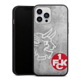 DeinDesign iPhone 13 Pro Max Handy Premium Silikon H&uuml;lle Handyh&uuml;lle schwarz Case 1. Fck Devil 1. Fc Kaiserslautern Silikon Premium Case