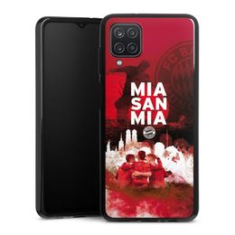 DeinDesign Galaxy A12 Handy Silikon H&uuml;lle Case schwarz Handyh&uuml;lle Fc Bayern M&uuml;nchen Fcb Mia San Mia
