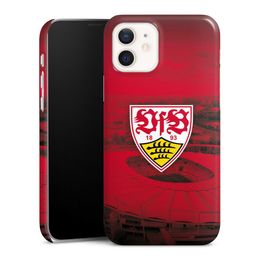 DeinDesign iPhone 12 Handy Premium Case Smartphone Handyh&uuml;lle Schutzh&uuml;lle gl&auml;nzend Vfb Stuttgart Official Licensed Product Stadium Premium Case