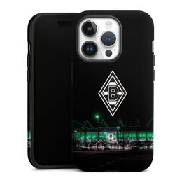 DeinDesign iPhone 14 Pro Handy Panzer Handyh&uuml;lle robuste Outdoor H&uuml;lle Schutzh&uuml;lle matt Borussia M&ouml;nchengladbach Official Licensed Product Stadium Tough Case