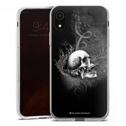DeinDesign iPhone Xr Handy Silikon H&uuml;lle Case transparent Handyh&uuml;lle Gothic Skull Skulls Silikon Case