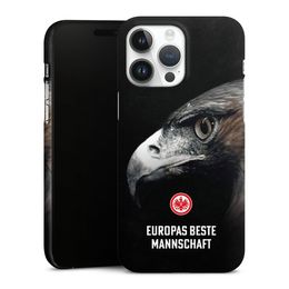 DeinDesign iPhone 14 Pro Max Handy Premium Case Smartphone Handyh&uuml;lle Schutzh&uuml;lle matt European Cup Official Licensed Product Eintracht Frankfurt Premium Case