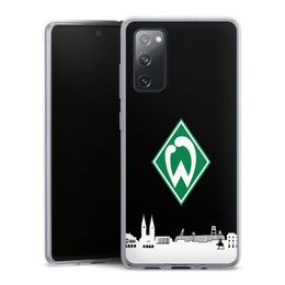 DeinDesign Galaxy S20 FE Handy Silikon H&uuml;lle Case transparent Handyh&uuml;lle Skyline Sv Werder Bremen Official Licensed Product Silikon Case