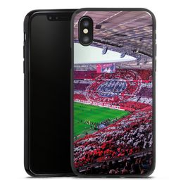 DeinDesign iPhone X Handy Silikon H&uuml;lle Case schwarz Handyh&uuml;lle Stadium Fcb Fc Bayern M&uuml;nchen