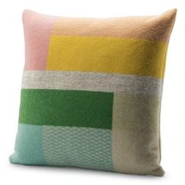 Røros Tweed Lammwollkissenbezug Bauhausstil Pastell