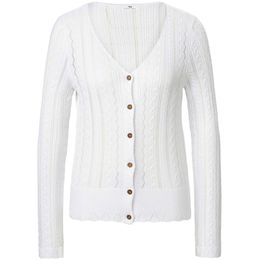 Strickjacke Peter Hahn weiss