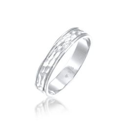 Elli Premium Partnerring Trauring Ehering Freundschaft Kunstvoll Silber, silberfarben