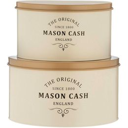 Mason Cash Kuchentransportbox Heritage, Stahl, (Set, 2-tlg), 4 & 6 Liter, beige