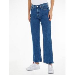 Tommy Jeans Loose-fit-Jeans BETSY MR LS CG4139 mit Markenlabel auf dem Bund, blau